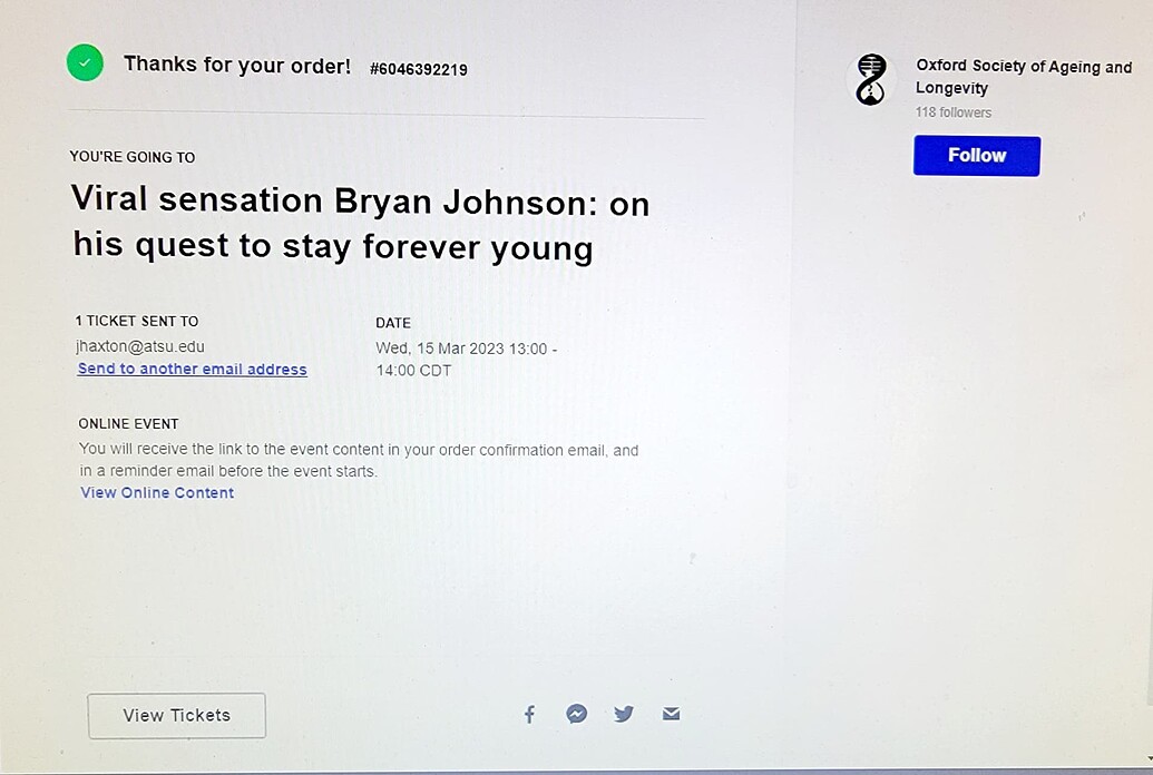 Online Chat with Bryan Johnson/Oliver Zolman: Rejuvenation Olympics ...