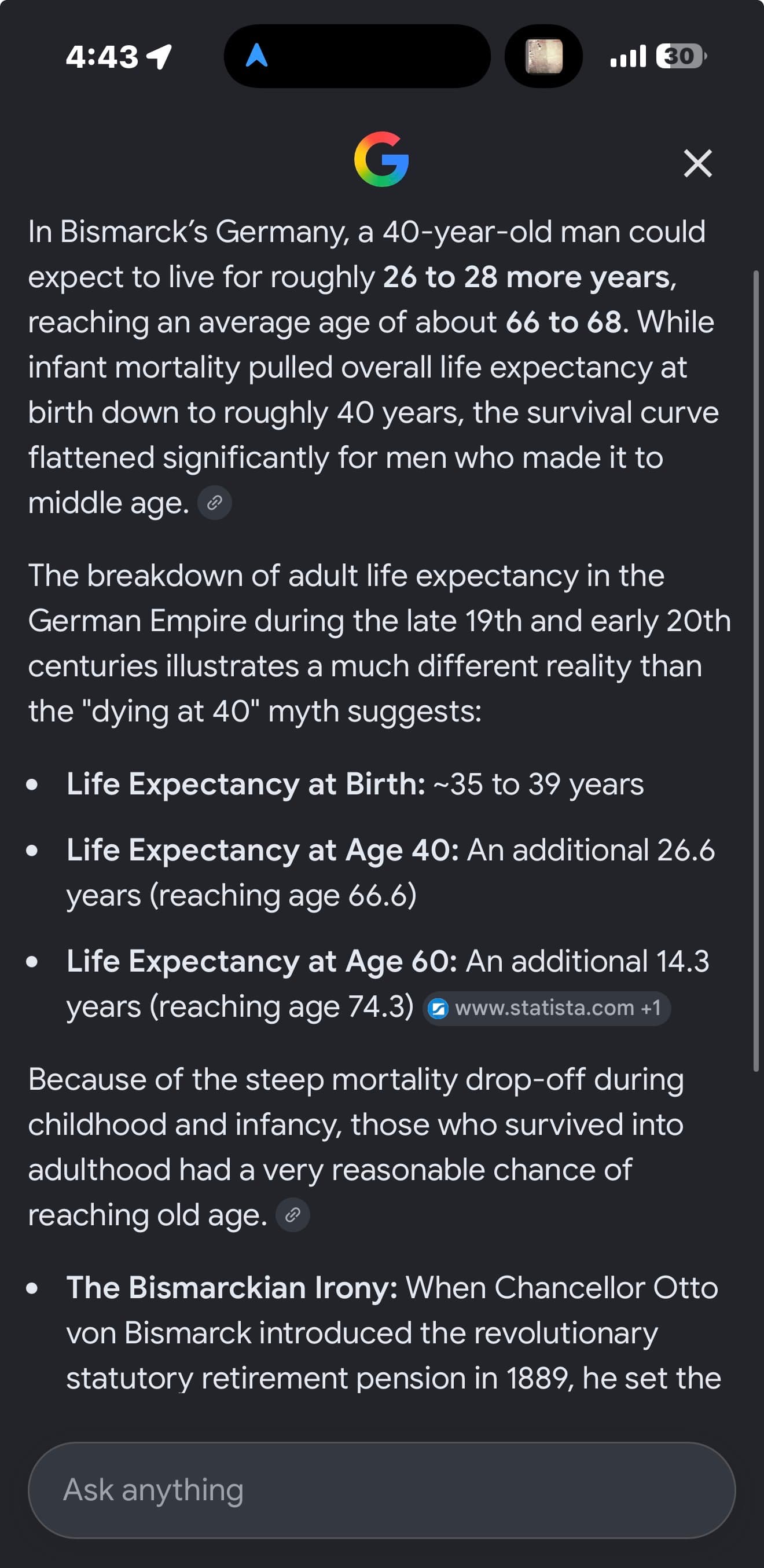Modern retirement was invented in 1889 by a 74-year-old German ...